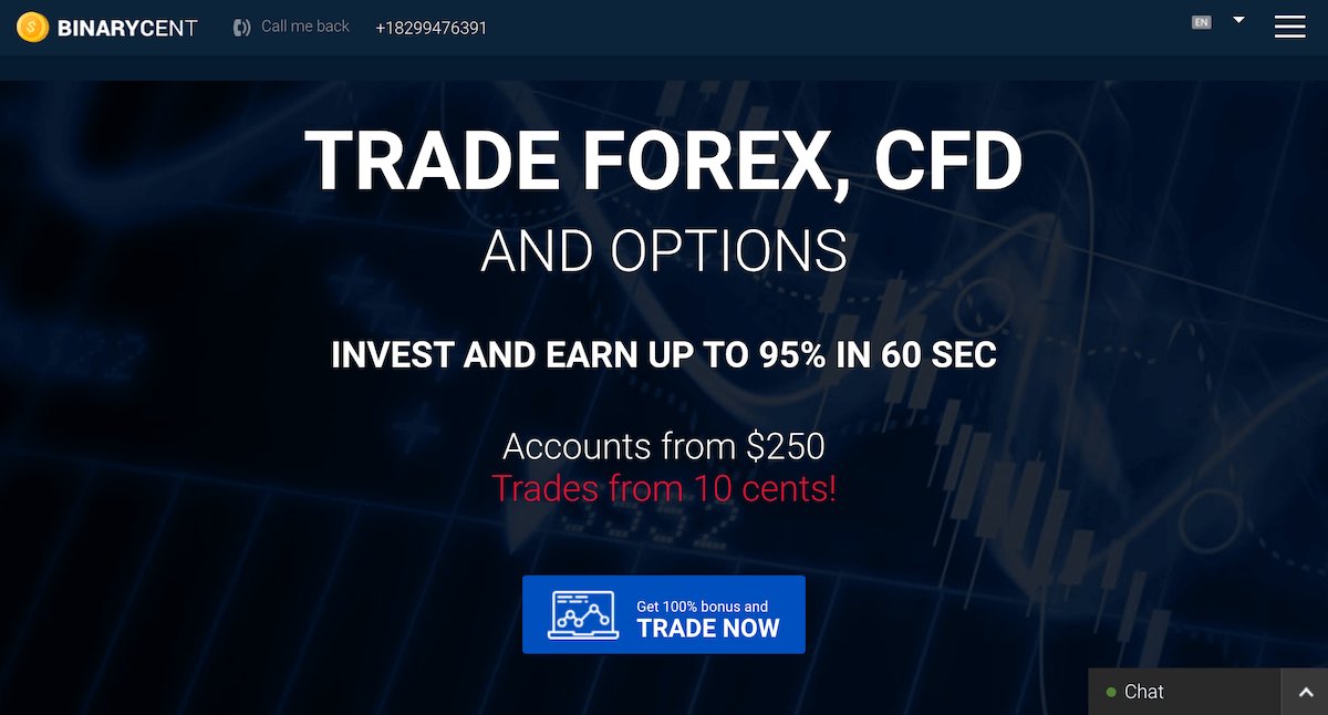 BinaryCent Review 2022 - Safe or Scam ? 1broker.org